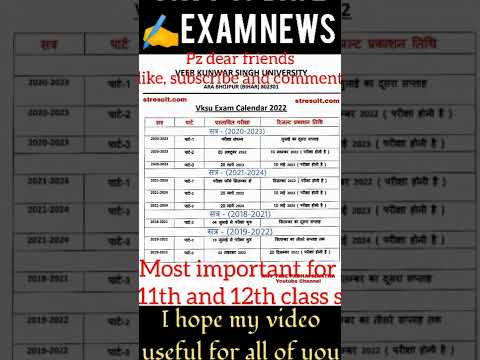||vksu☝️ update news for upcoming✍️ ||exams⚡ results||most important graduation||