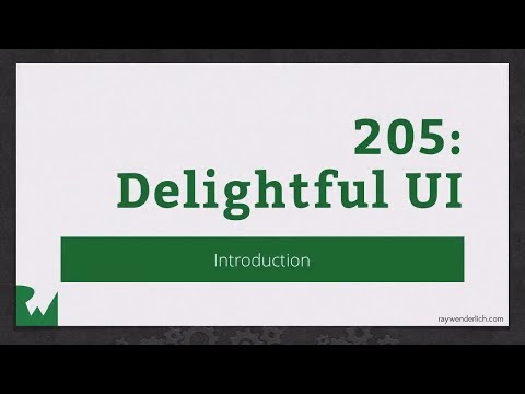 Learn How To Make Delightful UI RWDevCon 2016 Live Tutorial Session raywenderlich com - Mind Luster