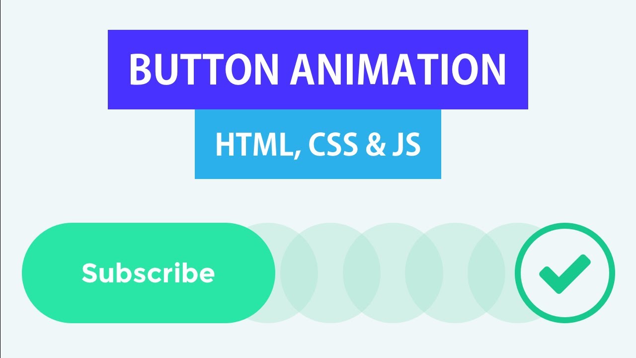 Button Animation with HTML CSS JS | CSS Keyframe Animation