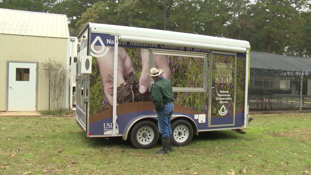 USDA NRCS Texas: Rainfall Simulator Trailer Setup
