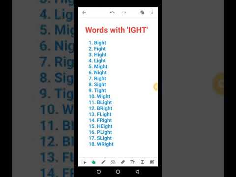 Learn words with 'IGHT' sound