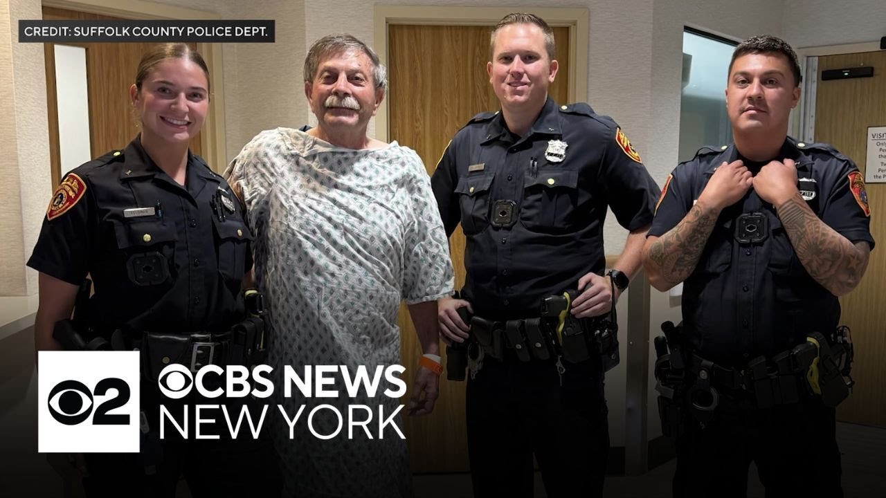 Suffolk County police officers save man's life with EpiPen 2 days after they were deployed