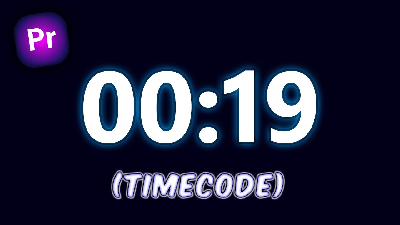 How To Create (TIMECODE) Animations in (PREMIERE PRO)