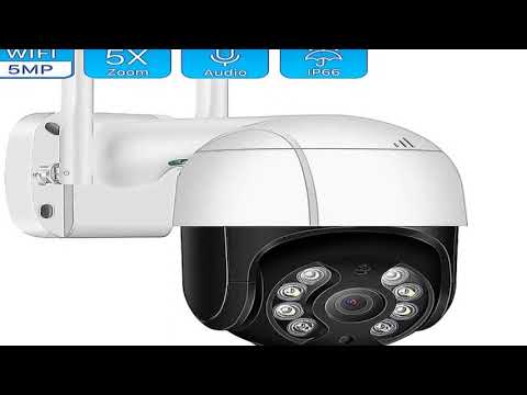 5MP Outdoor PTZ Wifi IP Camera 3MP 1080P 5X Digital Zoom CCTV Security Camera AI Human Det