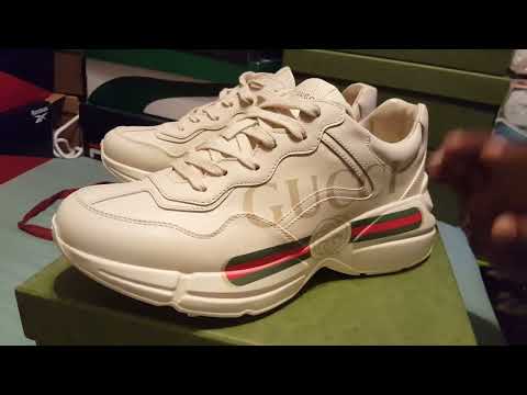 Men Gucci Rhyton Sneakers unboxing