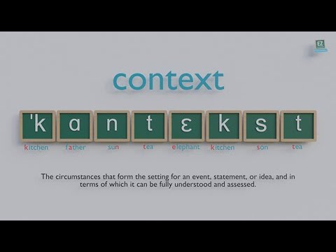 How to pronounce context ?