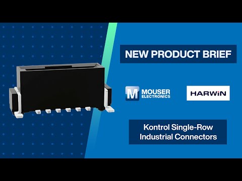 Harwin Kontrol Single-Row Industrial Connectors: New Product Brief | Mouser Electronics