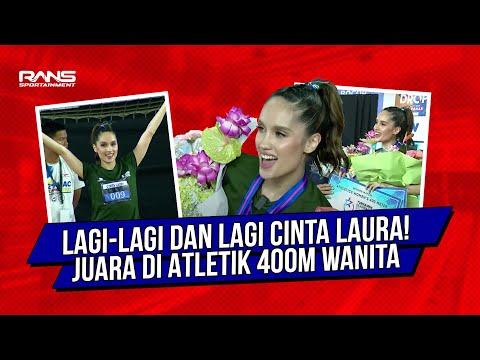 TERLALU OP KALAU KATA ANAK GAMES! CINTA LAURA JUARA LAGI DI ATLETIK 400M WANITA!!