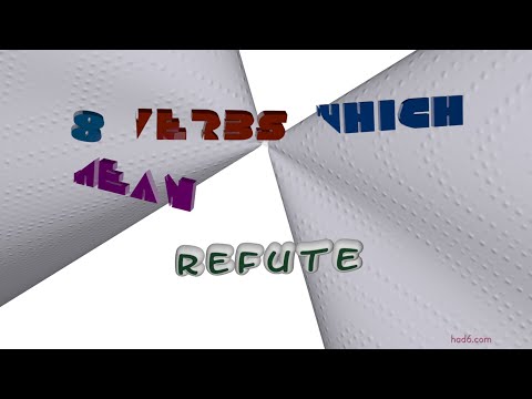 refute - 8 verbs having the meaning of refute (sentence examples)