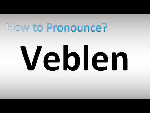 How to Pronounce Veblen