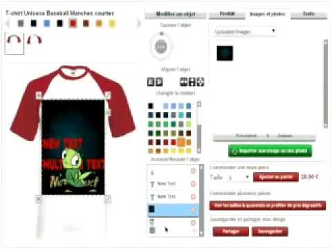 Custom Online T Shirt Design Software by No-Refresh to Design Personalized T Shirts