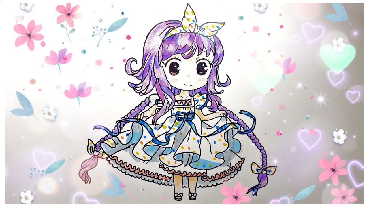 Anime Chibi girl Pin