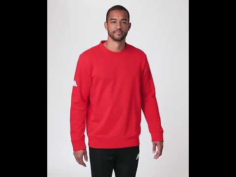 Adidas Fleece Crewneck Sweatshirt A434 With Custom Embroidery