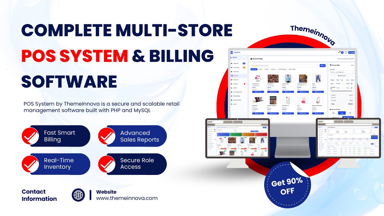 Retail POS & Billing Software with Full Source Code