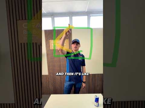 Testing Maxโs art skills in ๐ง๐ท #F1 #RedBullRacing #BrazilGP