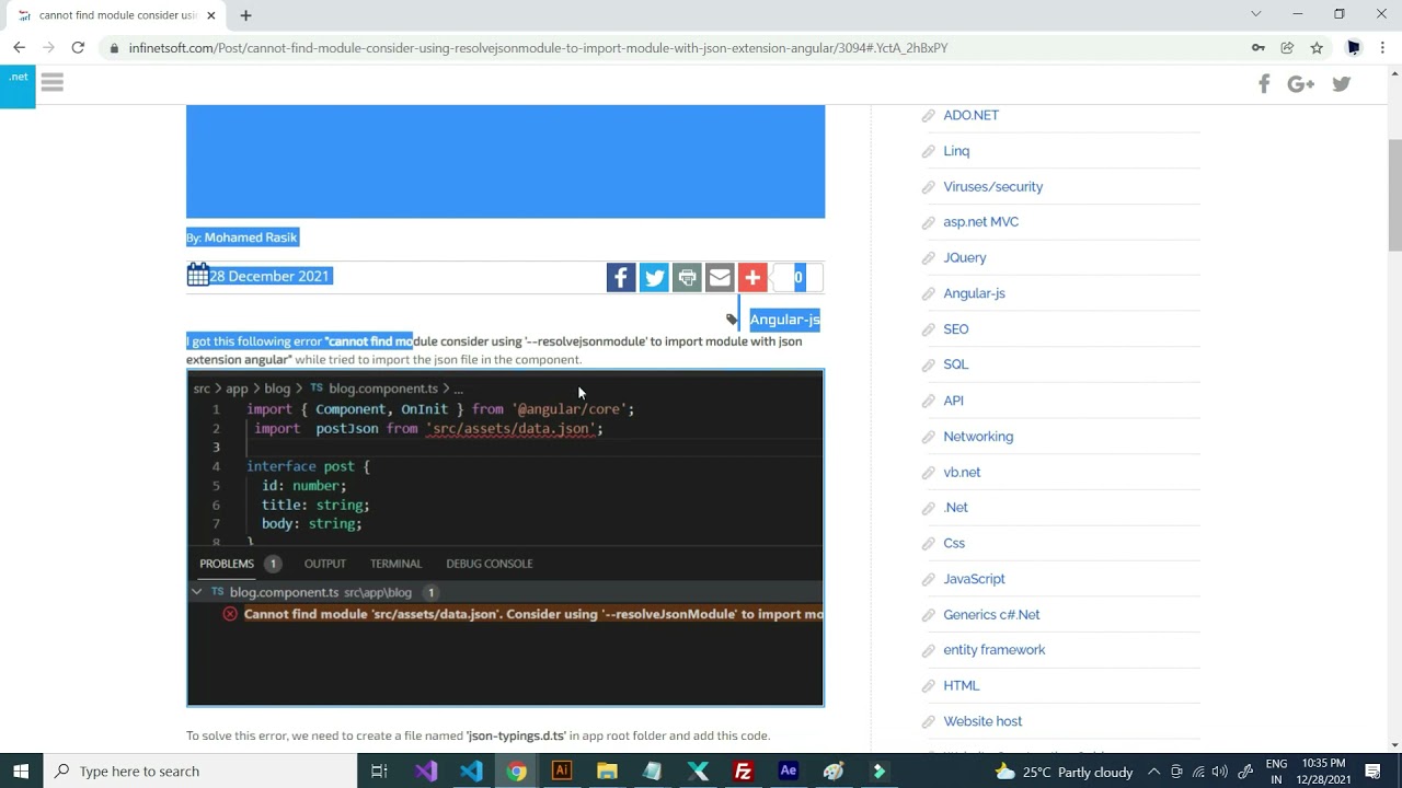 Cannot find module consider using '--resolvejsonmodule' to import module with json extension