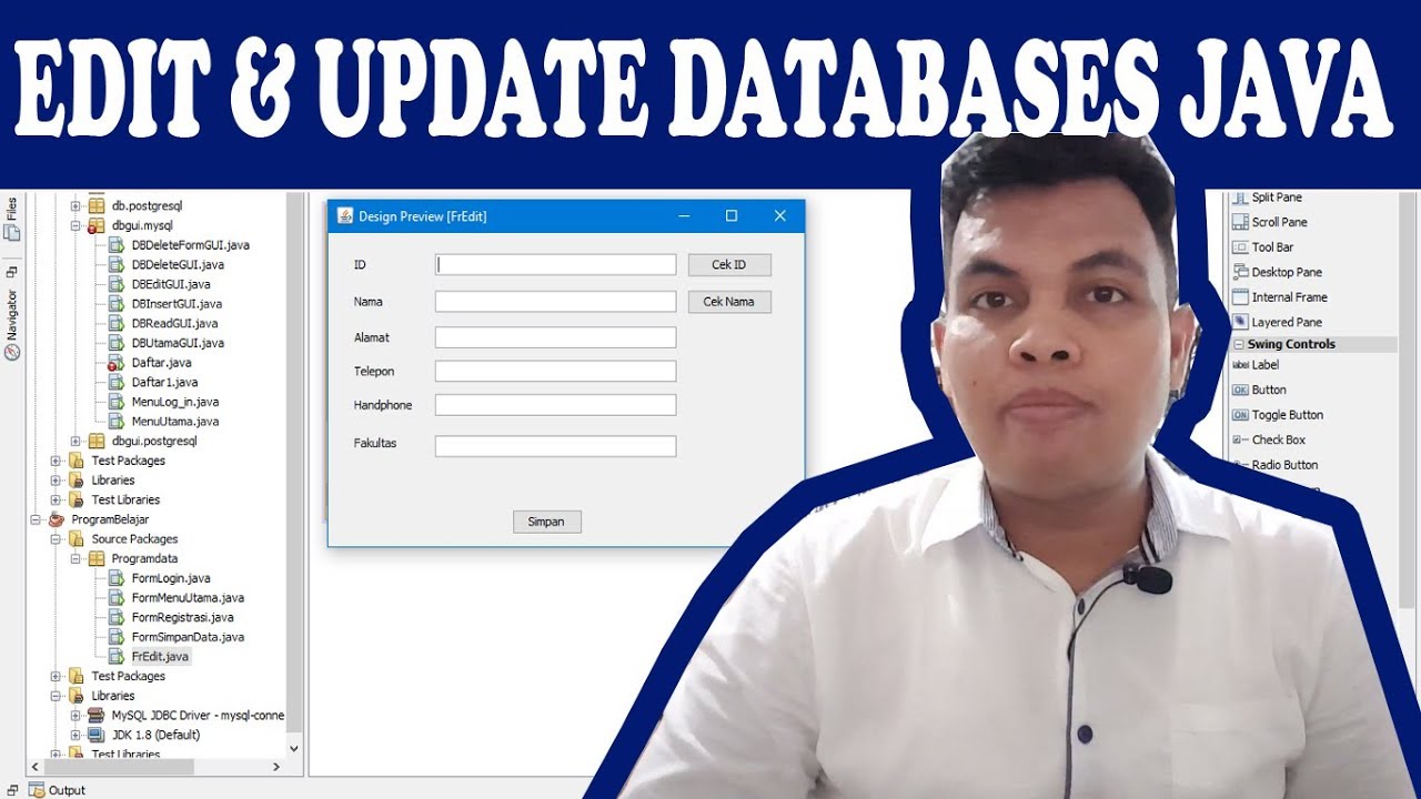 Program Edit data dengan Java Database | Part 4
