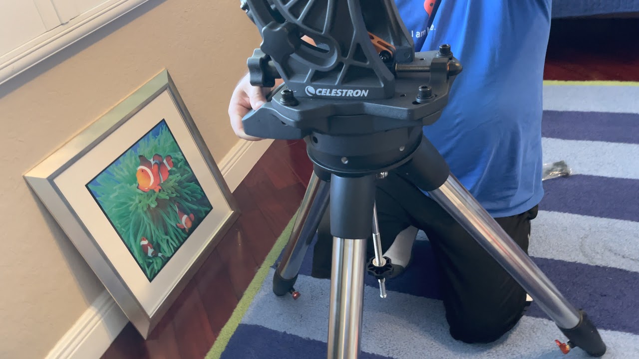 How to attach the Celestron CGX Equatorial Mount to the Celestron CGX Tripod