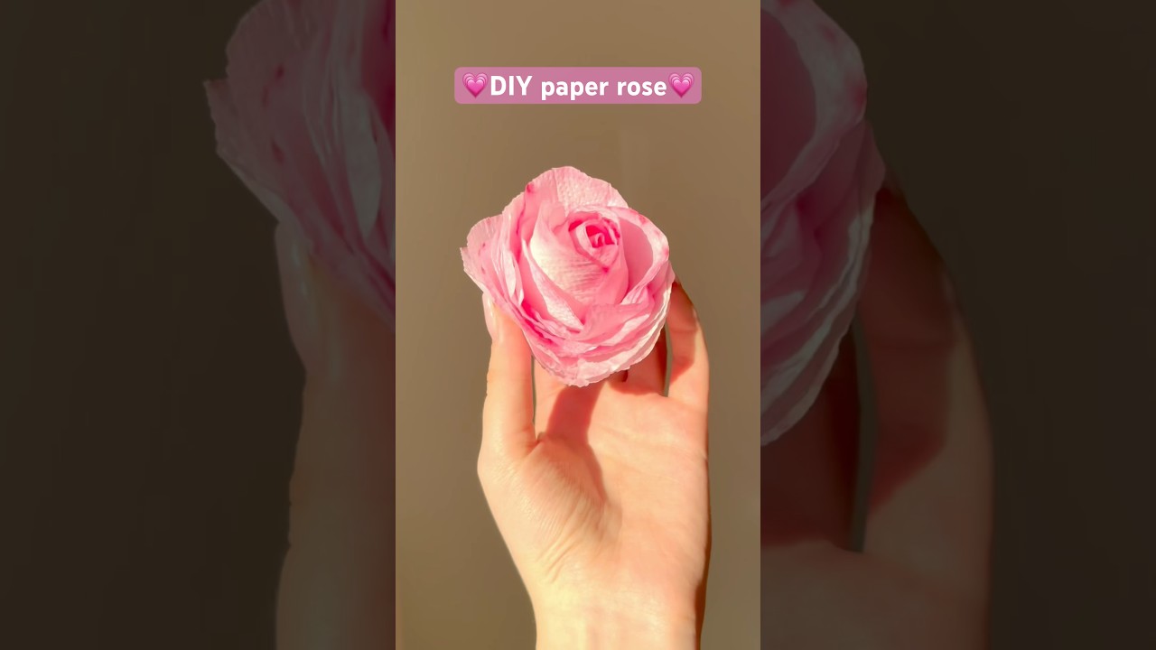 DIY paper rose💗