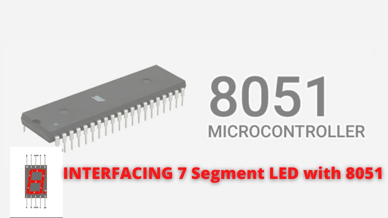 Interfacing 7 segment LED display with 8051 || Microcontroller projects || Proteus Simulation