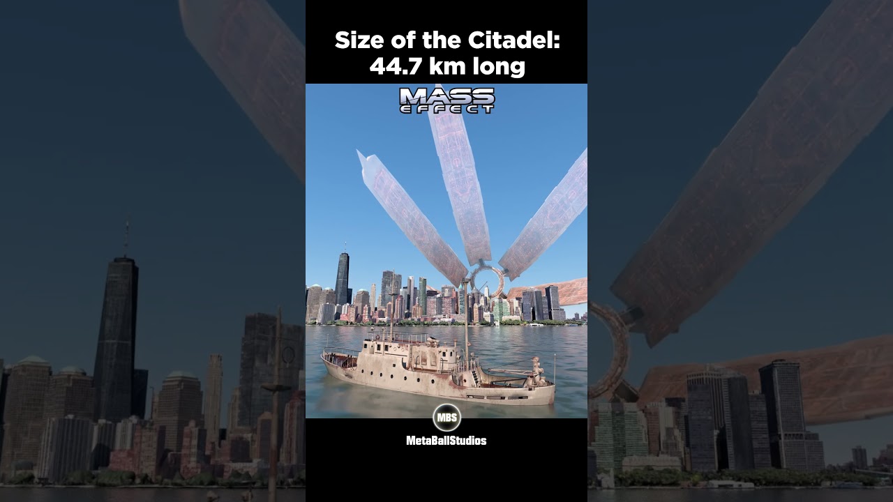 The Citadel approaching Earth! (Mass Effect) 🤯🛸👾