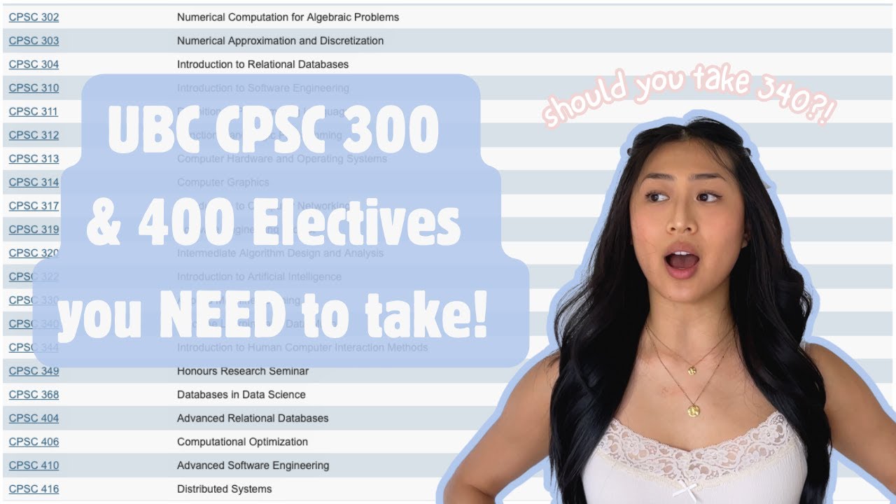 What You Need to Know About UBC CPSC Courses | Overview of upper level comp sci classes I've taken