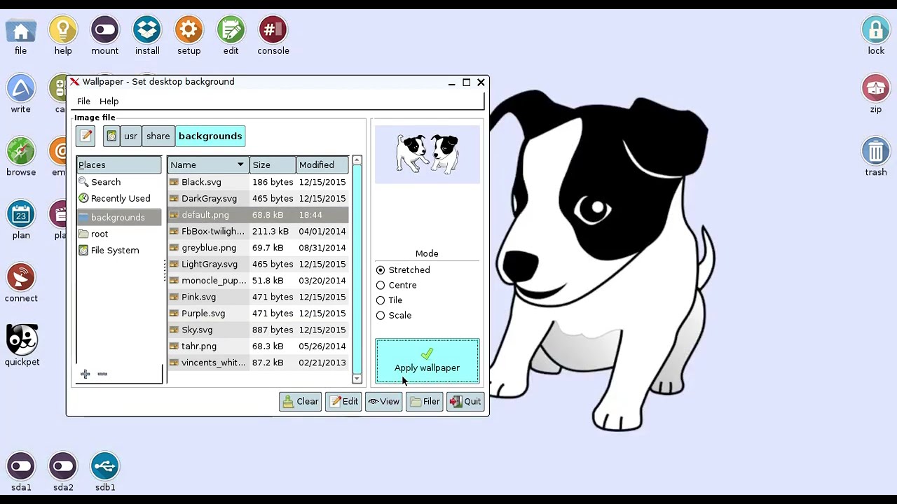 HowTo: change wallpaper background; personalize distro #linux #linuxhowto #linuxtutorial