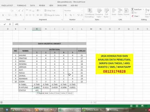 {video} Uji Validitas Angket Menggunakan Microsoft Excel – Aksiomatik
