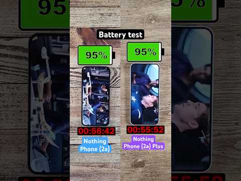 Nothing Phone (2a) vs Phone (2a) Plus battery test!