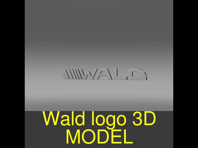 Wald logo 3D Model - FlatPyramid