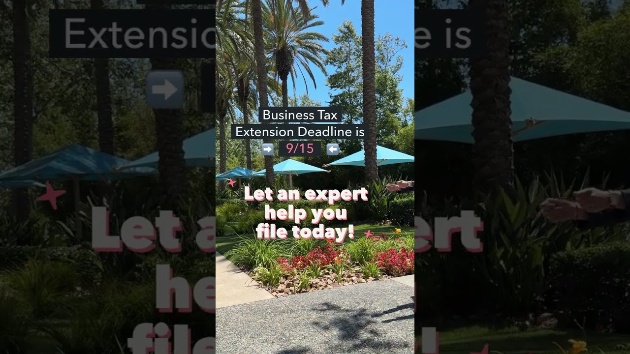 Got an extension? Don’t Miss the 9/15 business tax deadline. 🚨