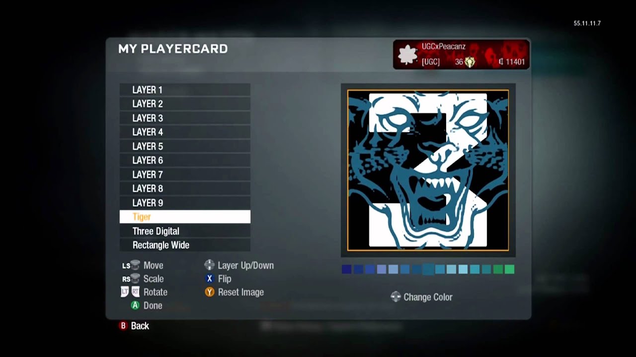 Black Ops: How to make the tiger spirit emblem