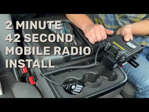 Mount Your Mobile Radio in 2 Minutes 42 Seconds (Ham, CB, GMRS, Scanner)