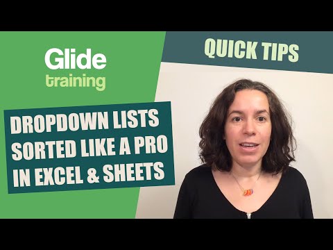 Keep dropdown lists sorted in A-Z order in Excel and Google Sheets