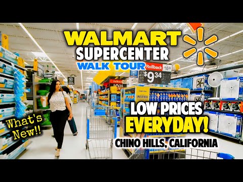 Shopping at Walmart Supercenter: Store Tour & Grocery Walk