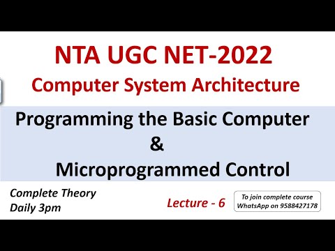 Programming the Basic computer and Microprogrammed Control Video ...