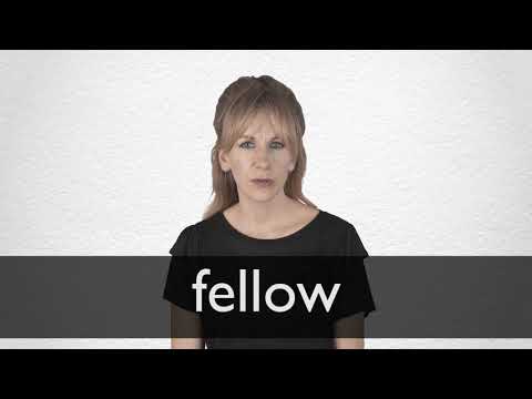 How to pronounce FELLOW in British English