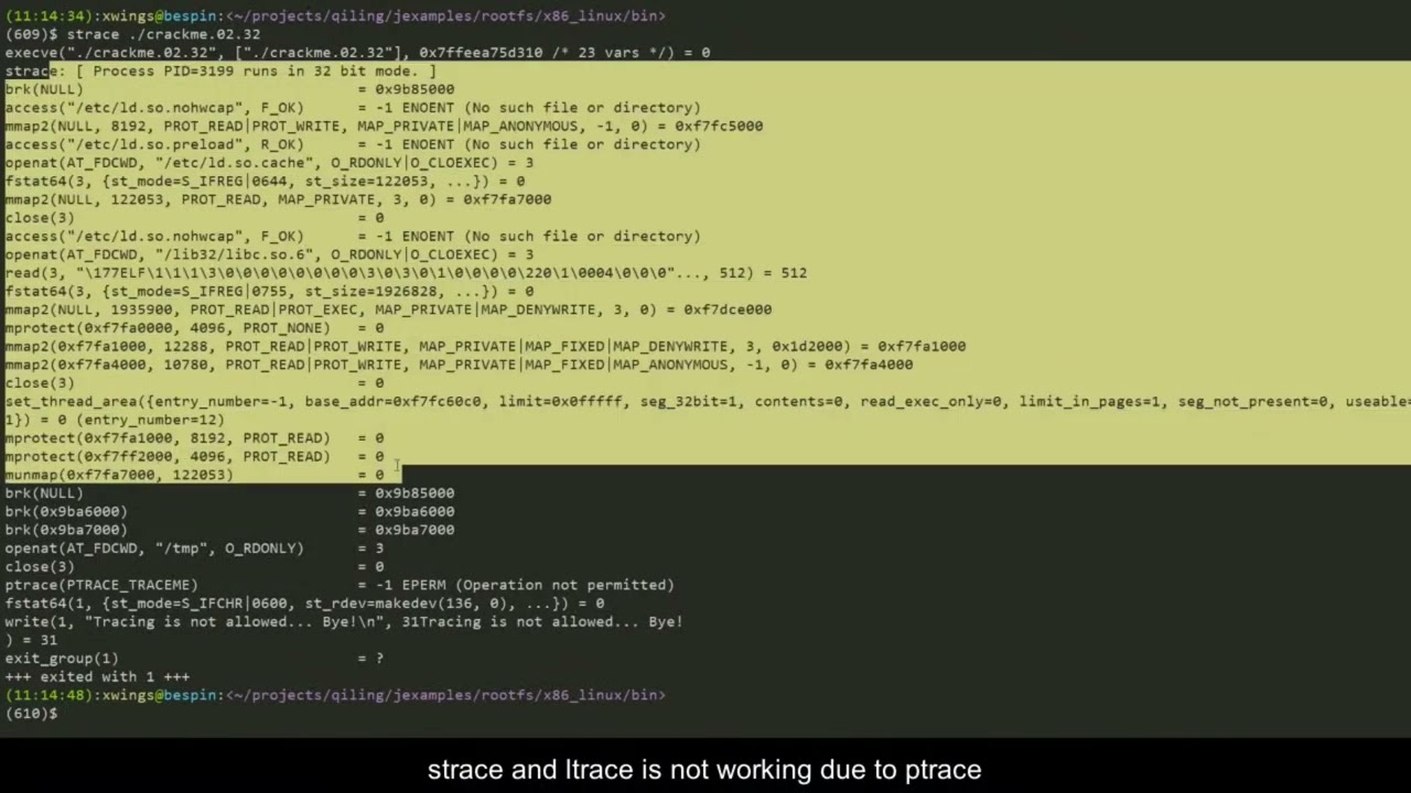 Solving malformed ELF header + Anti Debug crackme, with Qiling GDBserver + Qiling qltool