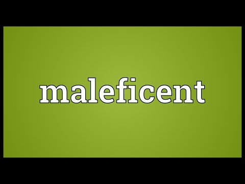 Maleficent Meaning