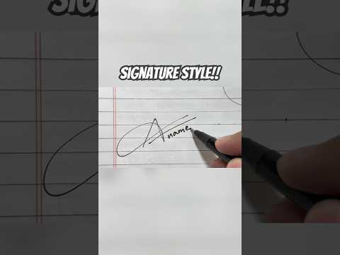 Signature ideas for names A-Z. Names that start with A #signature #shorts #calligraphy #art