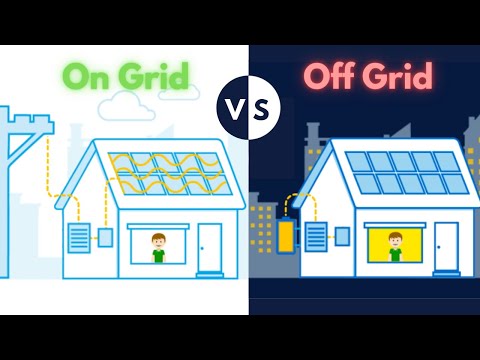 On Grid vs Off Grid Solar System | Explained in Hindi⚡🔌🔋