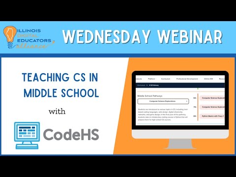 Wednesday Webinar | Teaching CS in Middle School