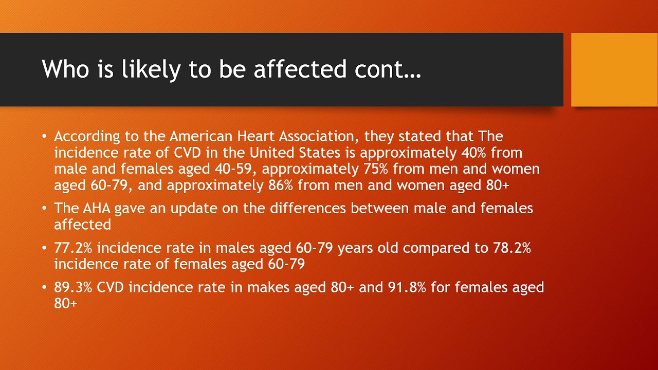 Cardiovascular disease final ppt