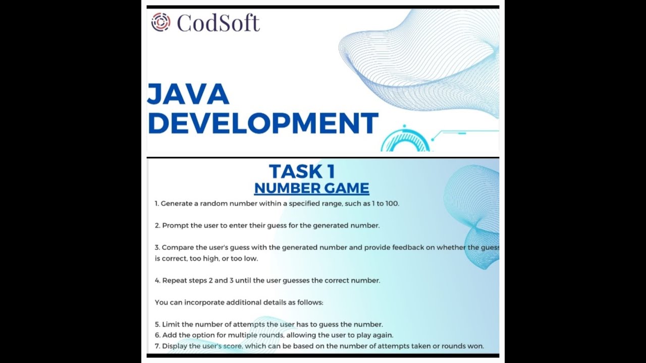 Java Number Guessing Game | Codsoft Java Internship Task 1 | Complete Walkthrough & Code Explanation