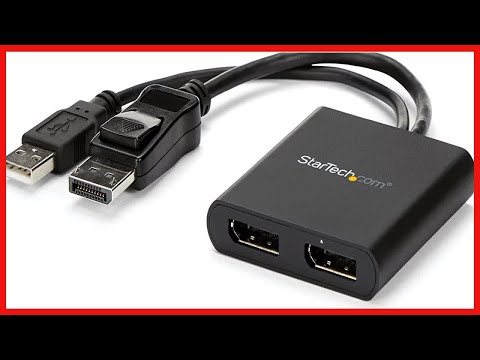 StarTech.com 2-Port Multi Monitor Adapter - DisplayPort 1.2 MST Hub - Dual 4K 30Hz or 1080p