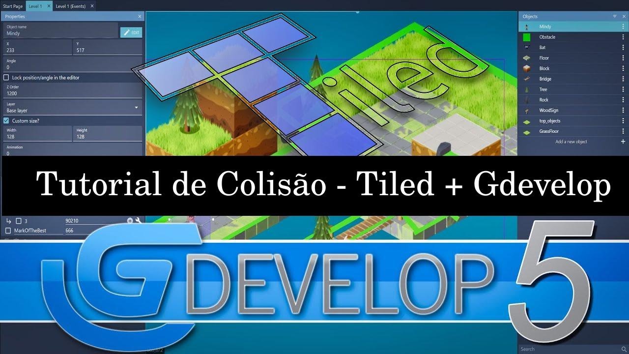 Tutorial - Colisão do Tiled no Gdevelop