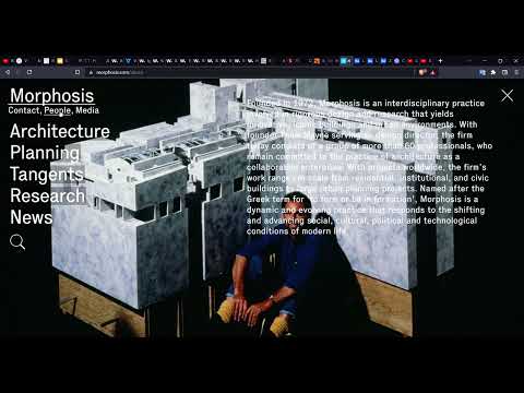 Website User Interface _Morphosis Architecture + Planning