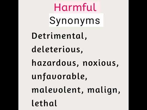 Synonyms of HARMFUL for IELTS : #synonyms #ieltswriting #ieltsspeaking #vocabulary #newwords #shorts