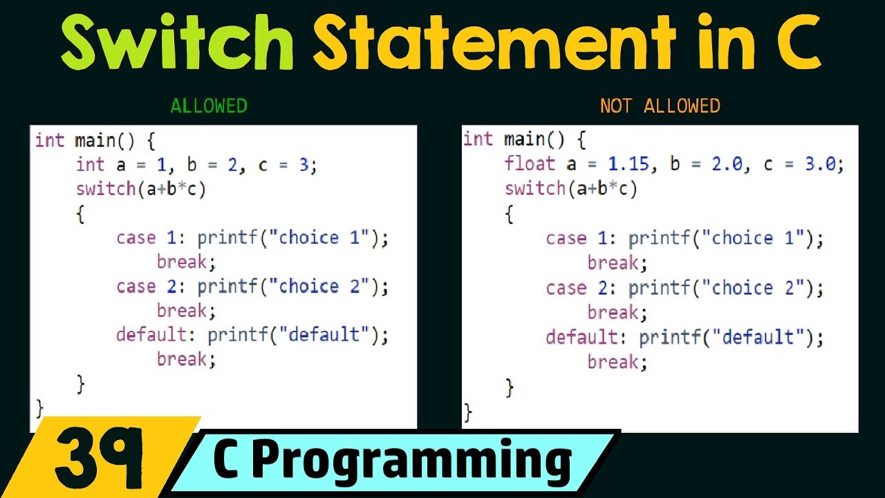 Conditionals (Switch)