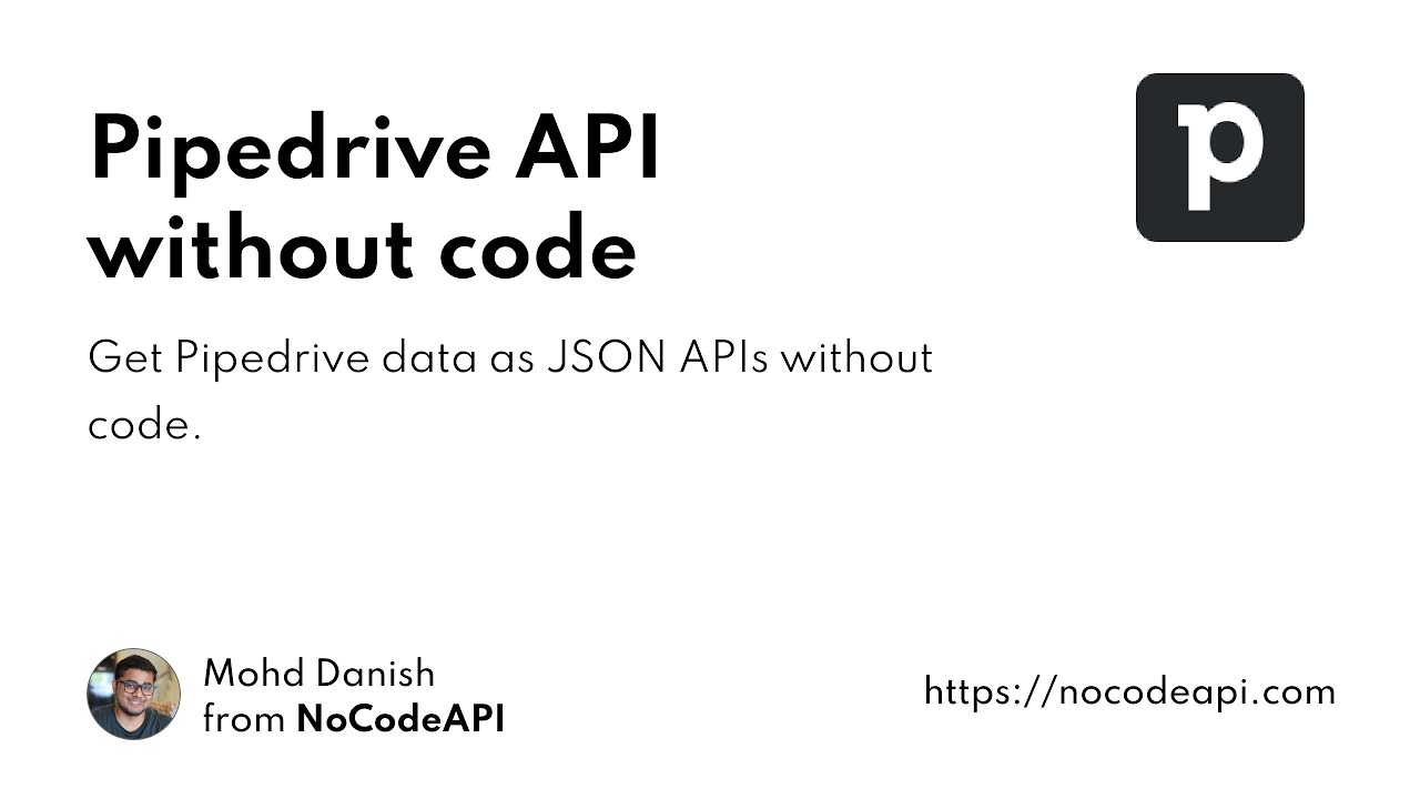 Setup Pipedrive API without code & server with NoCodeAPI